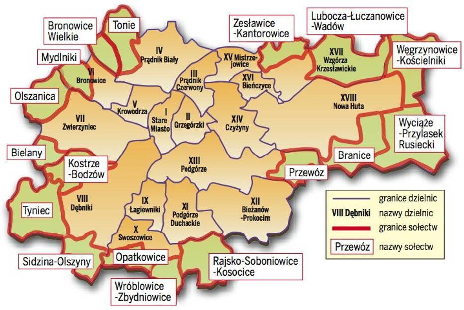 Kraków ma plan na 17 sołectw w mieście. Radni są podzieleni - Kraków ...
